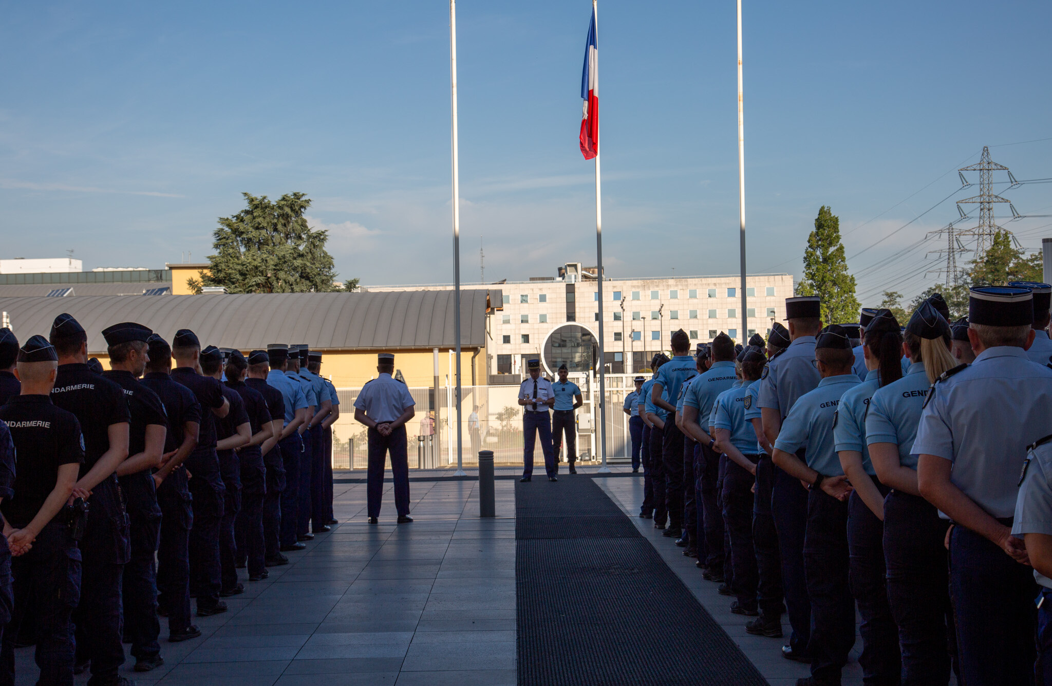 Cérémonie des couleurs au Pôle Judiciaire de la Gendarmerie Nationale ...